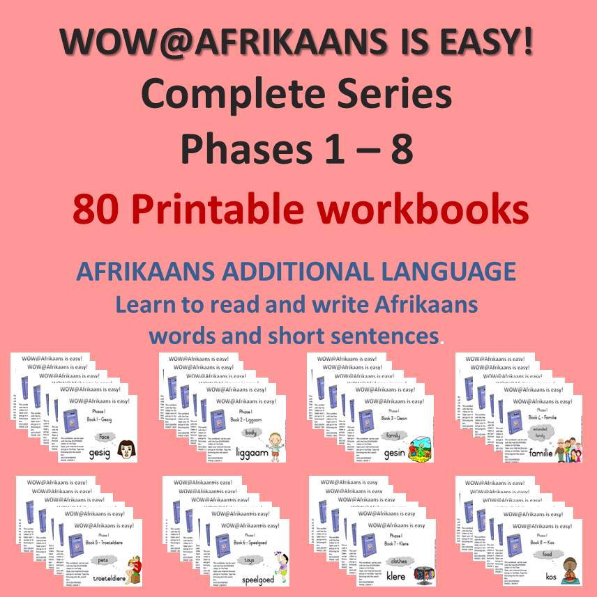 Wow Afrikaans is Easy Printable Booklets – Phases 1 – 8 (80 Pdf ... Wow Afrikaans is Easy Printable Booklets – Phases 1 – 8 (80 Pdf ...