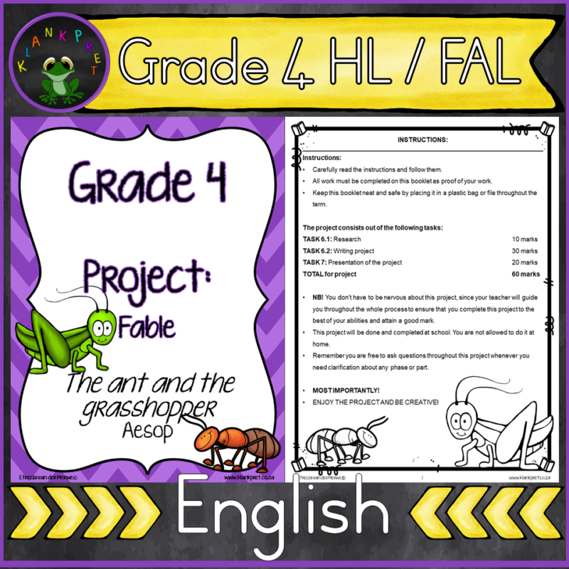 Project: Grade 4 English Home Language / First Additional Language ... Project: Grade 4 English Home Language / First Additional Language ...