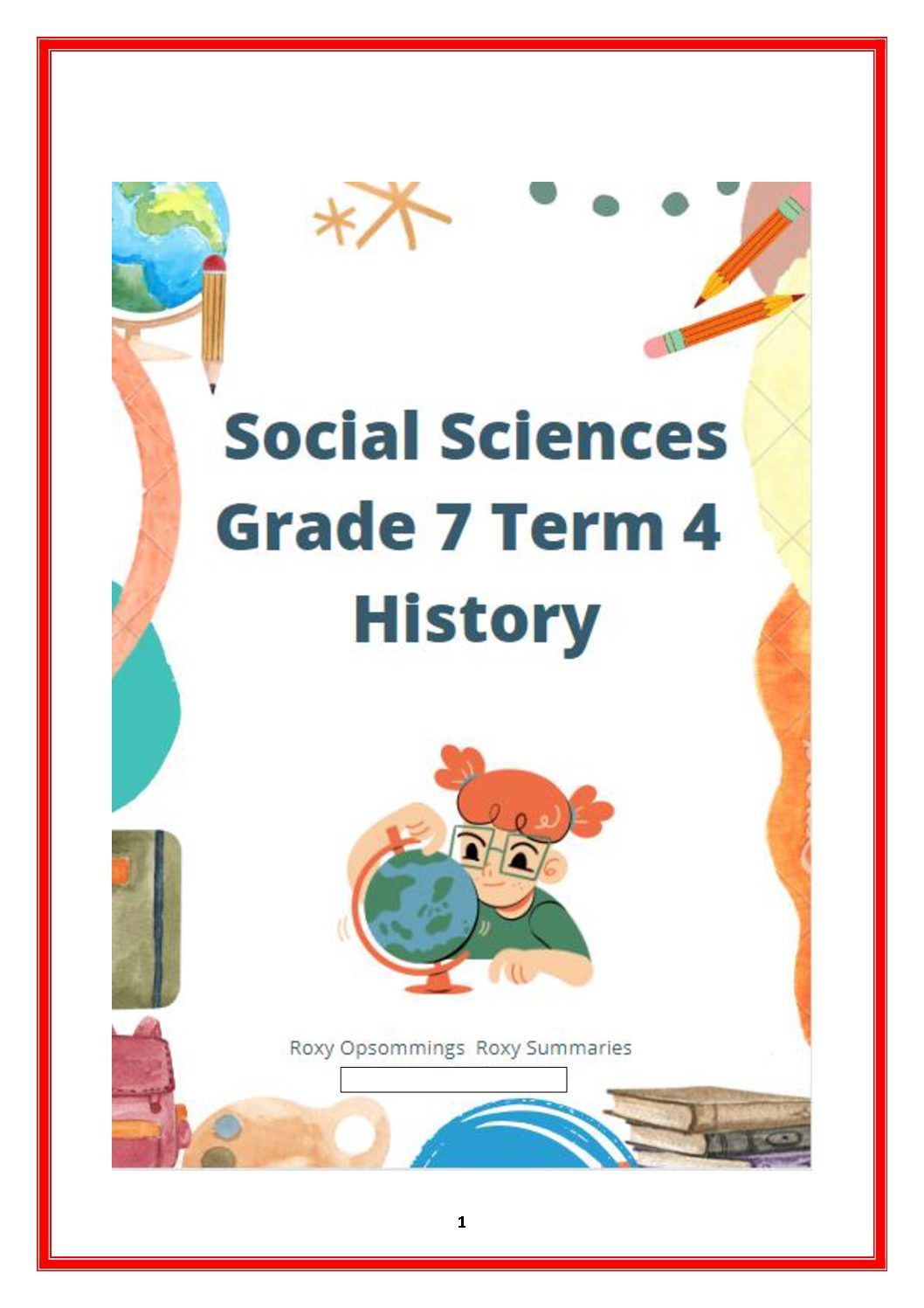 History grade 7 Term 4 Summary • Teacha! History grade 7 Term 4 Summary • Teacha!
