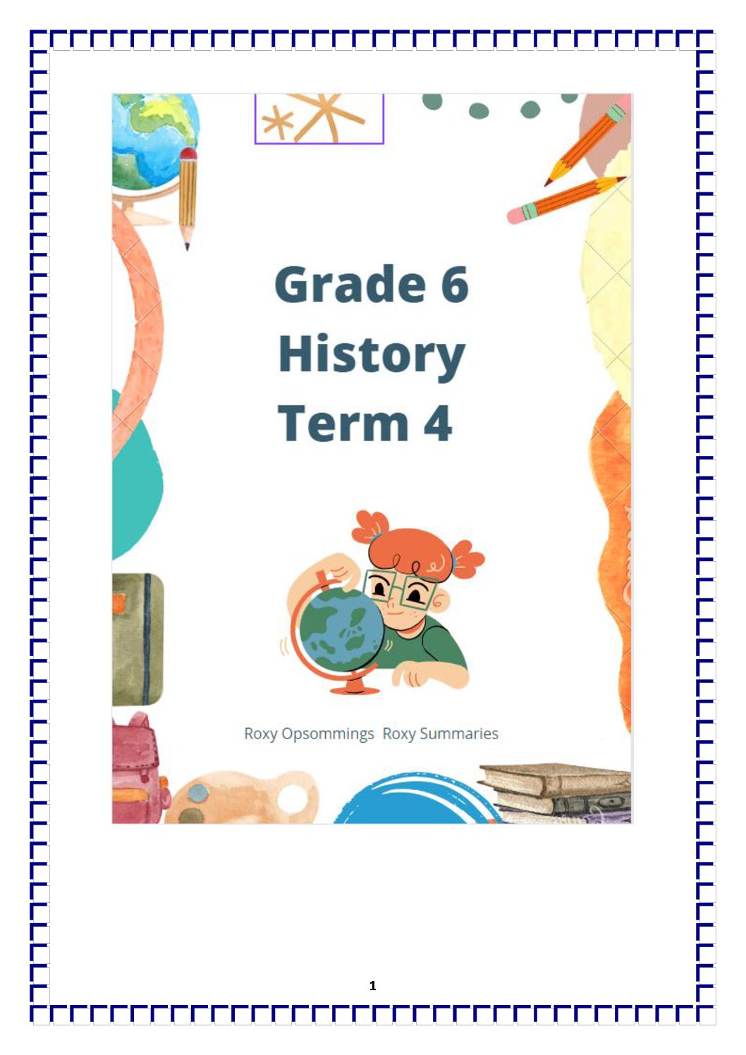 GEOGRAPHY GRADE 6 TERM 4 SUMMARY • Teacha! GEOGRAPHY GRADE 6 TERM 4 SUMMARY • Teacha!