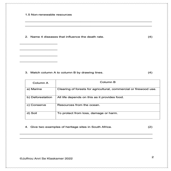 Grade 7 Social Sciences Term 4 assessments (Geography and History ... Grade 7 Social Sciences Term 4 assessments (Geography and History ...