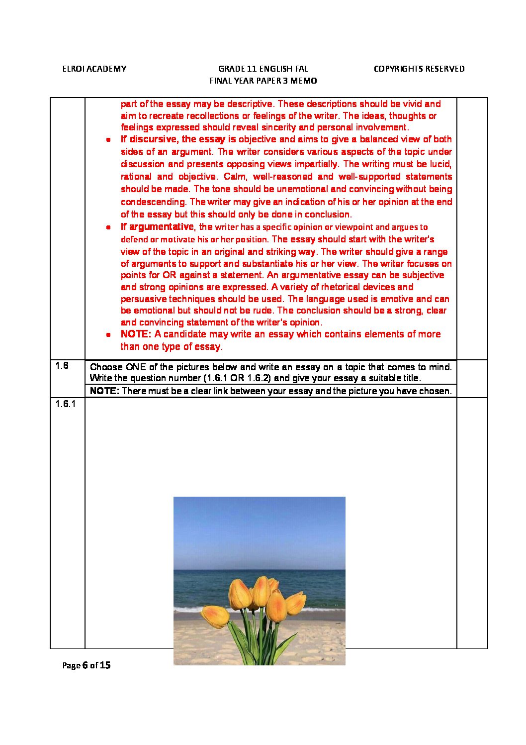 2021 Grade 11 English First Additional Language Task 9.3 Final Exam ... 2021 Grade 11 English First Additional Language Task 9.3 Final Exam ...