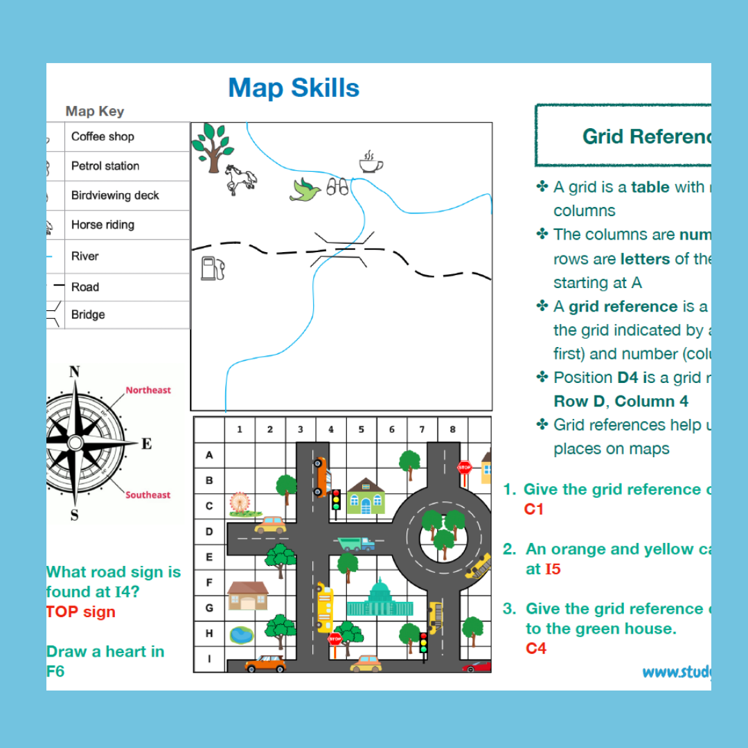 Grade 4 Geography Summary and Test: Map Skills • Teacha! Grade 4 Geography Summary and Test: Map Skills • Teacha!