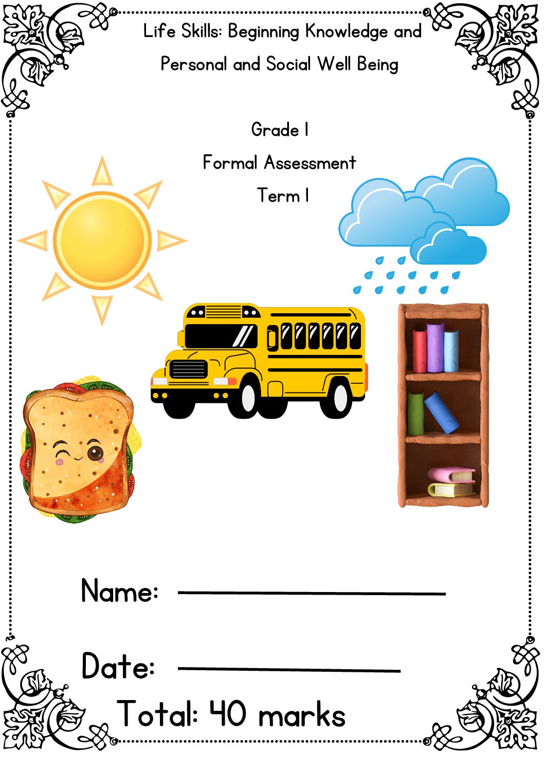 Grade 1 Term 1 Life Skills Formal Assessment • Teacha! Grade 1 Term 1 Life Skills Formal Assessment • Teacha!
