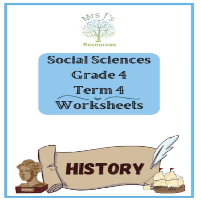 Grade 4 SS History Term 4 Worksheets • Teacha! Grade 4 SS History Term 4 Worksheets • Teacha!